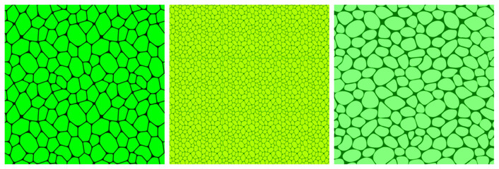 Sewing fabric with Green cells seamless patterns. chlorophyll structure ...