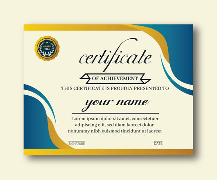 Certificate Design Template Sertifikat Images – Browse 564 Stock Photos ...