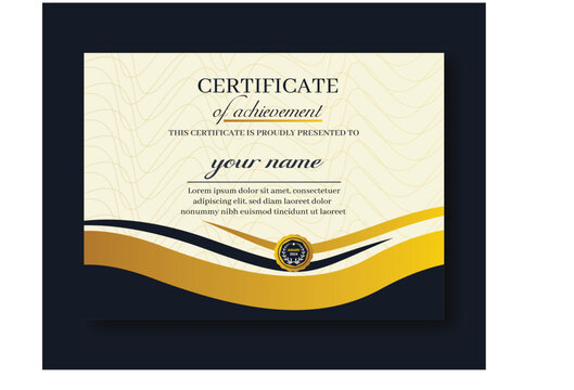 Certificate Design Template Sertifikat Images – Browse 564 Stock Photos ...