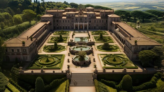 Palazzo Farnese Aerial