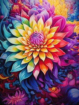 "Psychedelic Flower" Images – Browse 481 Stock Photos, Vectors, and ...