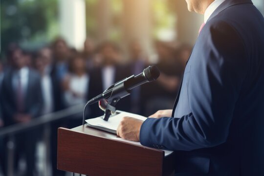 Press Conference Podium Images – Browse 7,371 Stock Photos, Vectors ...
