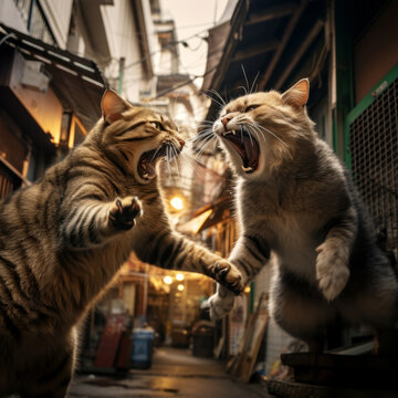 Cat-Fight Images – Browse 1,030 Stock Photos, Vectors, and Video ...