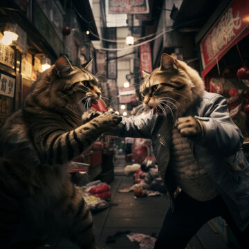 Cat-Fight Images – Browse 1,030 Stock Photos, Vectors, and Video ...