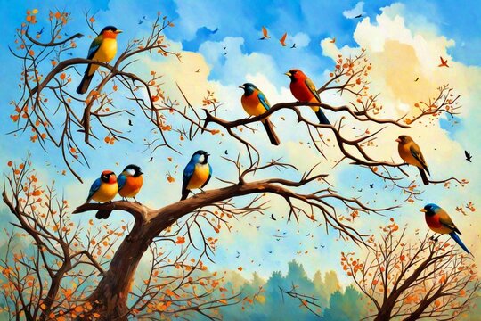 "Birds On Tree" Images – Browse 252 Stock Photos, Vectors, and Video ...