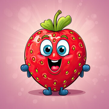 "Strawberry Cartoon" Images – Browse 482 Stock Photos, Vectors, and ...