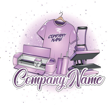 Heat Press Logo Custom Design Iron On Transfer T Shirt Personalised