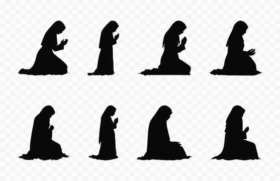 Muslim Praying Clipart Black And White Tree