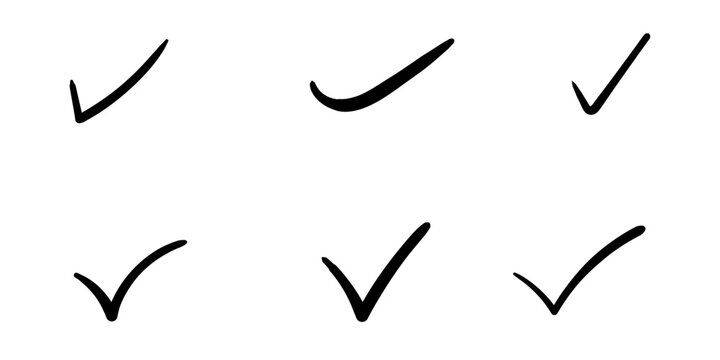 Handwritten Check Mark Images – Browse 15,192 Stock Photos, Vectors ...