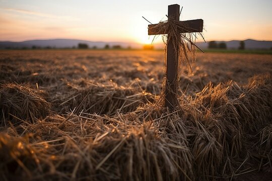 Wooden Cross In Field Images – Browse 8,769 Stock Photos, Vectors, and ...