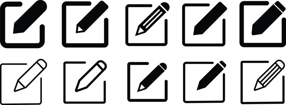 Edit Notes Icons Images – Browse 18,197 Stock Photos, Vectors, and ...