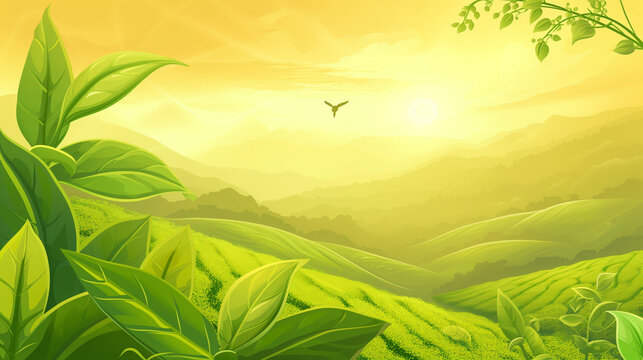 Tea background store
