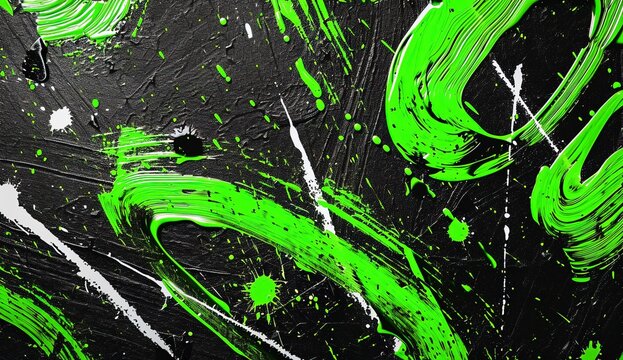 Green Splatter Paint Backgrounds
