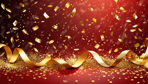 Red And Gold Confetti Images – Browse 107,153 Stock Photos, Vectors ...