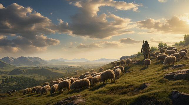Shepherd Leading Sheep Images – Browse 1,130 Stock Photos, Vectors, and ...