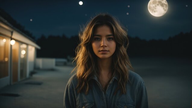 Fashion Model Moonlight Images – Browse 5,272 Stock Photos, Vectors ...