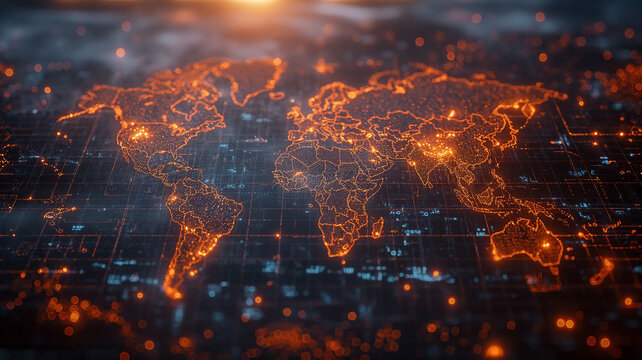 "Digital World Map" Images – Browse 661 Stock Photos, Vectors, and ...