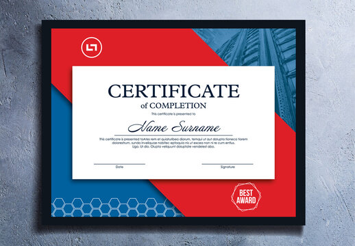 Certificate Template Templates – Browse 290 Stock Photos, Vectors, and ...