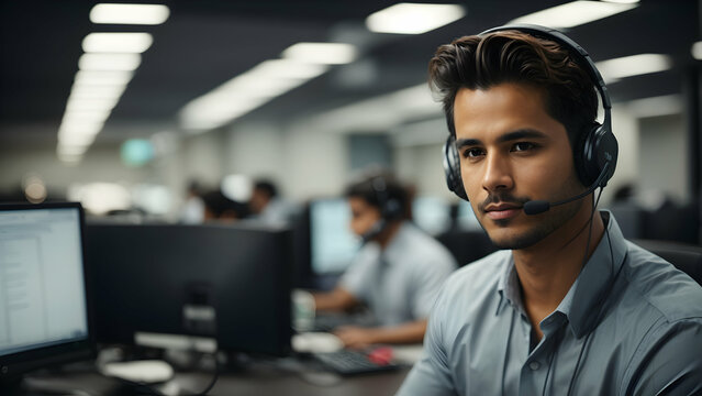 Call Center Guy Images – Browse 16,663 Stock Photos, Vectors, and Video ...