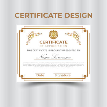 Certificate Design Template Sertifikat Images – Browse 642 Stock Photos ...