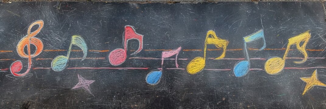 Music Notes Chalk Images – Browse 59,769 Stock Photos, Vectors, and ...
