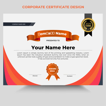 Certificate Design Template Sertifikat Images – Browse 519 Stock Photos ...