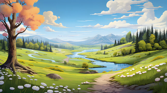"Landscape Drawing" Images – Browse 2,429 Stock Photos, Vectors, and ...
