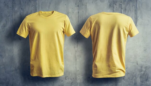 Yellow Shirt Front And Back Images – Browse 6,861 Stock Photos, Vectors ...