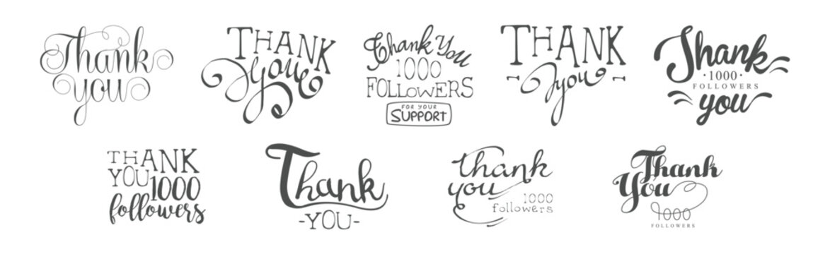 Cursive Thank You Font Images – Browse 1,610 Stock Photos, Vectors, and ...