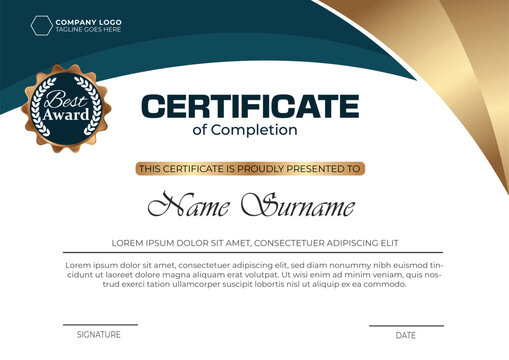 Certificate Design Template Sertifikat Images – Browse 519 Stock Photos ...
