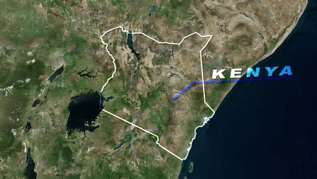 Kenya Map Satellite