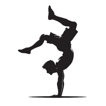 Handstand Silhouette Images – Browse 6,678 Stock Photos, Vectors, and ...