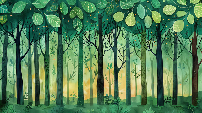 Forest Drawing Images Browse 496 Stock Photos Vectors And Video