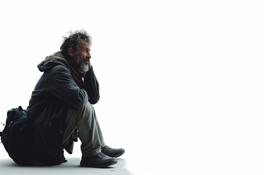 Homeless Man White Background Images – Browse 7,084 Stock Photos ...