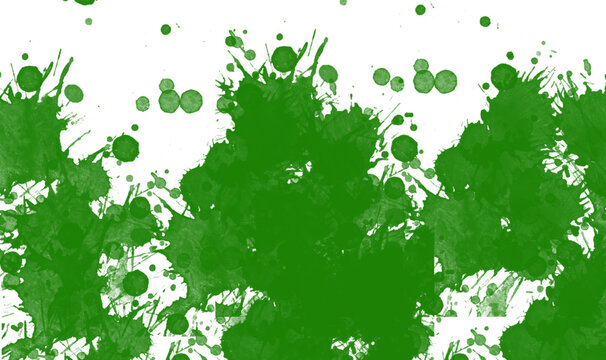 Green Splatter Paint Backgrounds