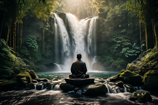 Meditation Waterfall Images – Browse 48,396 Stock Photos, Vectors, and ...