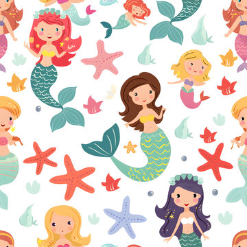 Cartoon Mermaids Images – Browse 68,830 Stock Photos, Vectors, and ...
