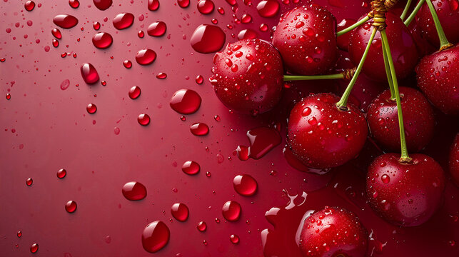 Cherries Fruits Backgrounds