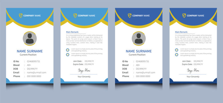 Company Id Template Images – Browse 81,257 Stock Photos, Vectors, and ...