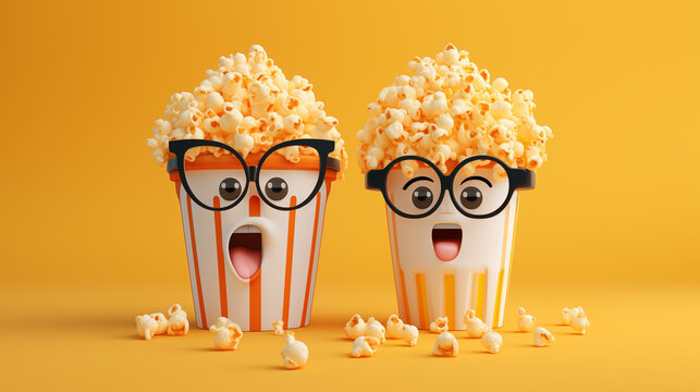 Cartoon Popcorn Character Images – Browse 9,228 Stock Photos, Vectors ...