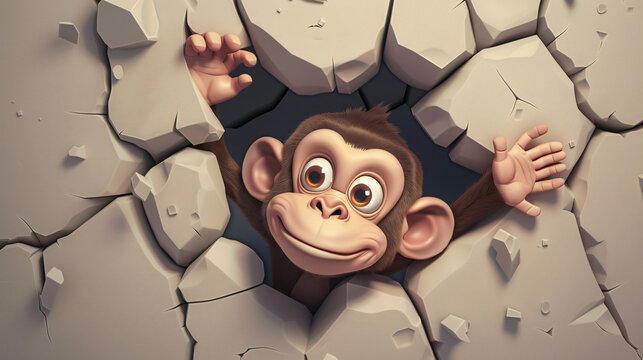 Break Through Wall Cartoon Images – Browse 2,295 Stock Photos, Vectors ...