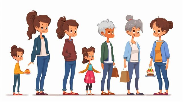 Gray Hair Cartoon Images – Browse 205,056 Stock Photos, Vectors, and ...