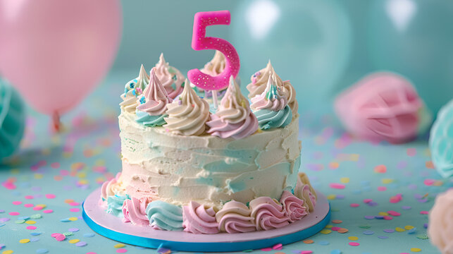 5Th Birthday Cake Images – Browse 1,332 Stock Photos, Vectors, and ...