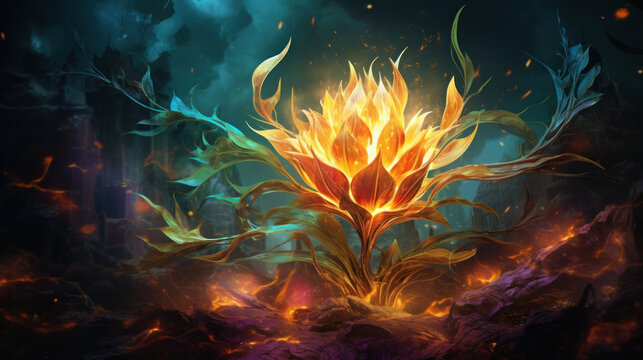 "Fire Flower" Images – Browse 1,107 Stock Photos, Vectors, and Video ...