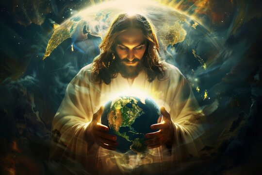 Jesus Holding World Images – Browse 13,135 Stock Photos, Vectors, and ...