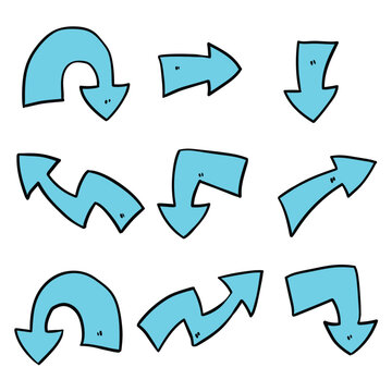 Blue Hand Drawn Arrow Images – Browse 40,845 Stock Photos, Vectors, and ...