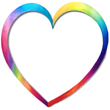 Rainbow Heart Border Images – Browse 3,859 Stock Photos, Vectors, and ...