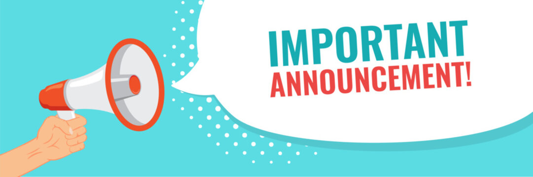 "Important Announcement" Images – Browse 402 Stock Photos, Vectors, and Video | Adobe Stock