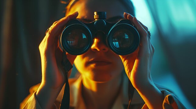 Woman Peering Through Lens Images – HD & 4K Photos Free to Download ...