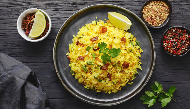 Poha Images – Browse 4,667 Stock Photos, Vectors, and Video | Adobe Stock